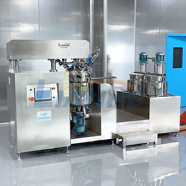 Electric 50L PLC High Shear Emulsifier Mixer For Cream Homogeniser